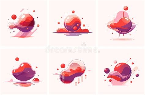 fluid graphic design with abstract amoeba blob and smooth organic forms