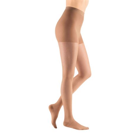 Mediven Sheer And Soft 8 15 Mmhg Panty Closed Toe Compression Stockings