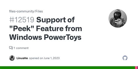 Support Of Peek Feature From Windows Powertoys · Issue 12519 · Files