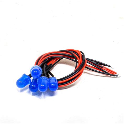 3V 8MM Blue LED Indicator With Wire 20cm Pack Of 5 Buy Online At Low Price In India