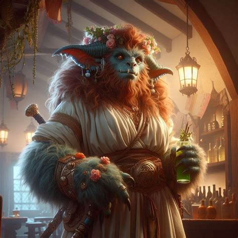 Blue Fur Stocky Female Bugbear Dungeons And Dragons Races 5e Dnd