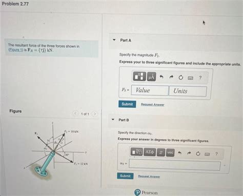 [solved] The Resultant Force Of The Three Forces Shown In