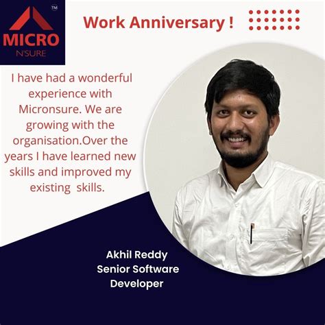 Akhil Reddy On Linkedin Workanniversary Thankyou Team