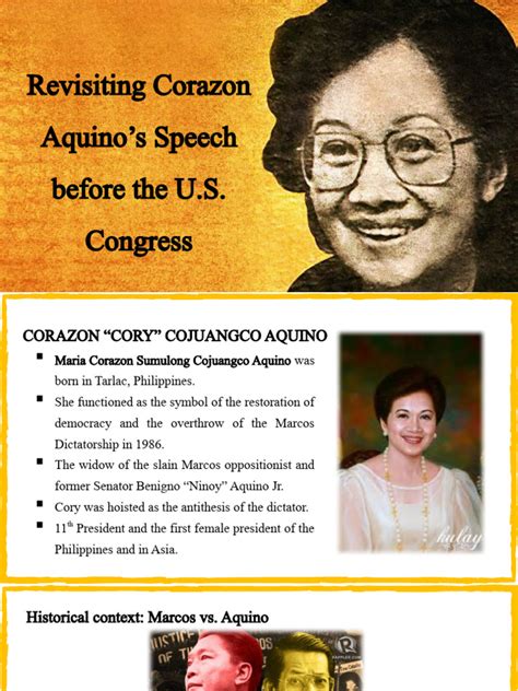 rph lesson 2 5 revisiting corazon aquinos speech pdf corazon aquino political science