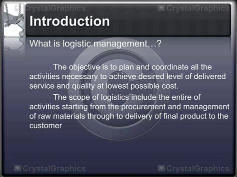 Logistic And Supply Chain Management Pptx