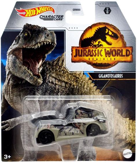 Jurassic World Dominion Hot Wheels Set Of 4 Character Cars