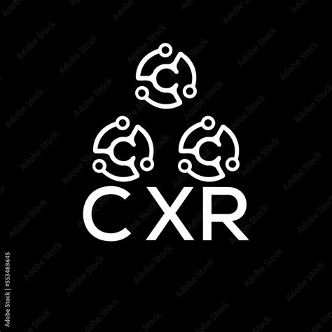 Cxr Letter Logo Cxr Best Black Background Vector Image Cxr Monogram Logo Design For