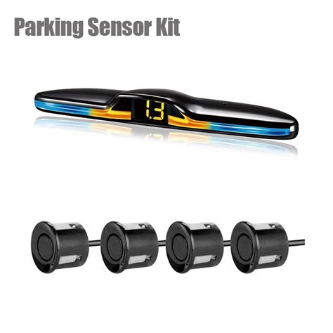 Kfox Car Reverse Radar Kit Vehicle Parking Sensor System With 4 Parking Sensors Backup Radar