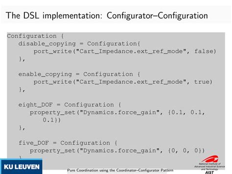 Pure Coordination Using The Coordinator Configurator Pattern Ppt