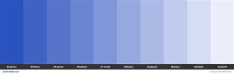 Blue Color Palette Inspirations With Names Hex Codes OFF