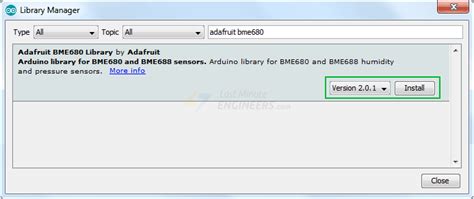 in depth interface bme680 gas pressure humidity and temperature sensor