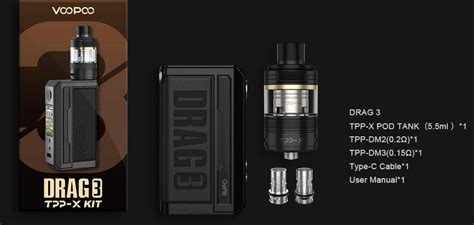 Voopoo Drag 3 Vs Drag 3 Tpp X