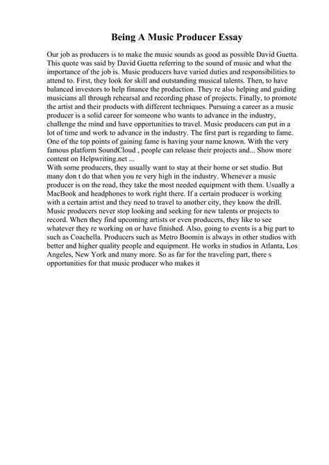 Essay Intro Example Pdf