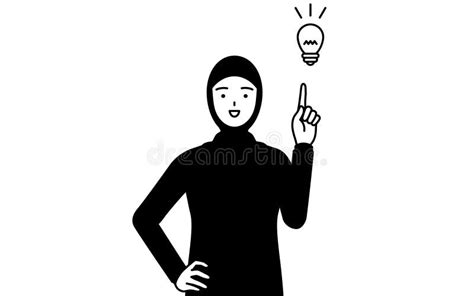 Muslim Woman Coming Up With An Idea Stock Vector Illustration Of Arabian Understand 290213771