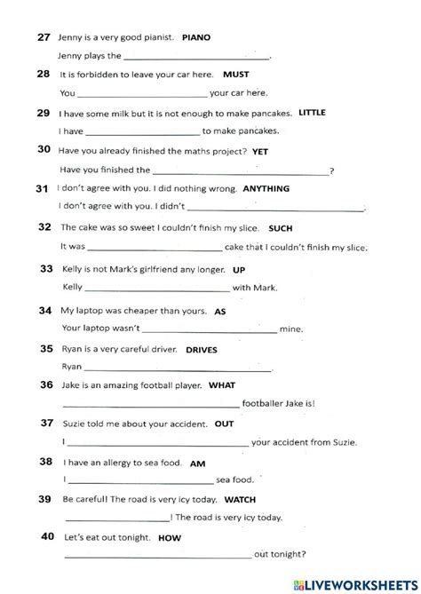 Paraphrasing Worksheet For Intermediate Artofit