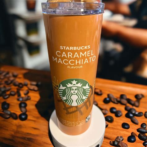 Starbucks Inspired 20oz Tumbler With Caramel Macchiato Twist And Coffee