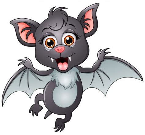 Счастливый мультфильм летучей мыши изолированных на белом фоне
