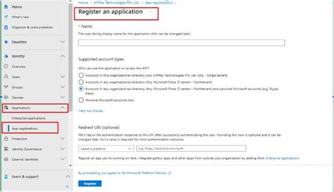 Registering An Application In The Microsoft Identity Platform