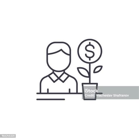 투자자 선형 아이콘 개념입니다 투자자 라인 벡터 기호 상징 그림입니다 개념에 대한 스톡 벡터 아트 및 기타 이미지 개념 계획 그래프 Istock