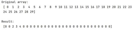 Python Change The Values Of A NumPy Array That Are NOT In A List Of