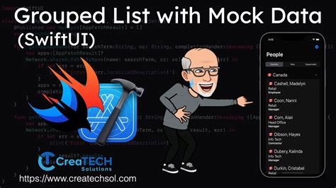 grouped lists and mock data in swiftui youtube