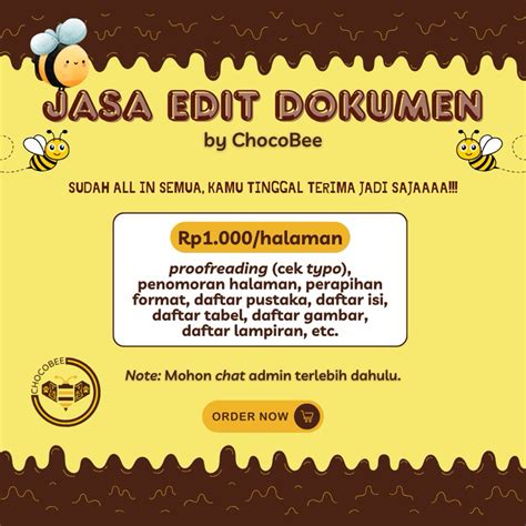 Jual JASA EDIT DOKUMEN MERAPIKAN FILE WORD FREE REVISI Shopee Indonesia