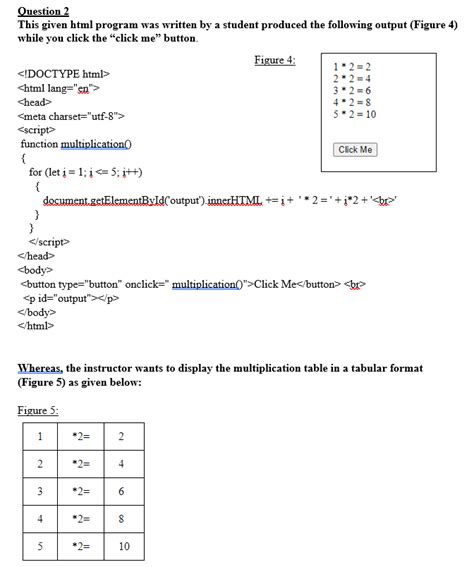 Solved Question This Given Html Program Was Written By A Chegg Com