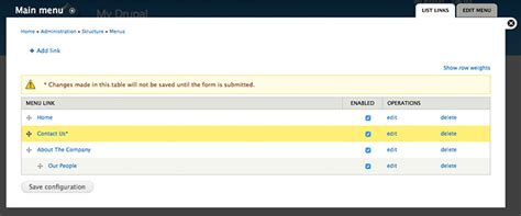 How To Manage Menus In Drupal Fastwebhost Tutorials
