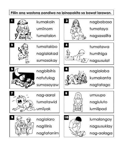 Pandiwa Interactive Worksheet Artofit