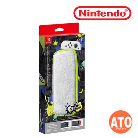 Nintendo Switch Oled Official Carrying Case And Screen Protector
