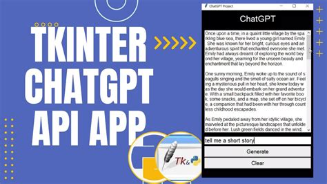Tkinter Chatgpt Api App Youtube