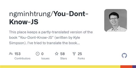Github Ngminhtrungyou Dont Know Js This Place Keeps A Partly Translated Version Of The Book