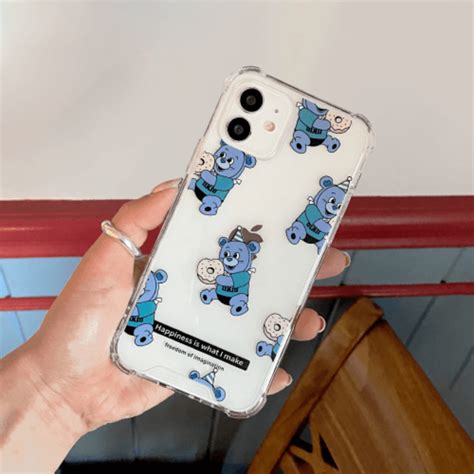 슈퍼 Hb 도넛 라이키 패턴 아이폰 갤럭시 케이스 투명 하드 젤리 커플 우정 선물 핸드폰 11 12 13 14 15 프로 미니 맥스 노트20 S23 24 울트라 폰케이스
