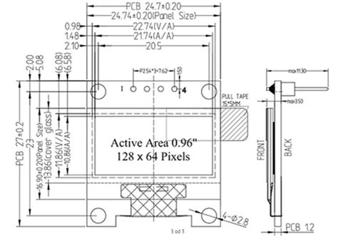 Real Oled Displej 2 08 256x64 25664 Lcd Arduino Beli Elektro Modul Srbija