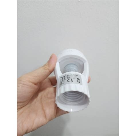 Jual Infrared Sensor Lampu Holder Fitting Lampu Otomatis Sensor Gerak Cahaya Pir Infrared