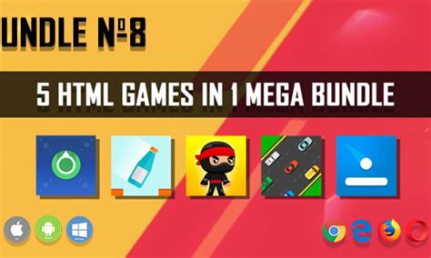 5 Html5 Games Mobile Version Bundle №8 Construct 2 Capx By