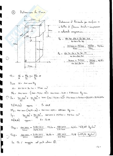 Esercitazioni Scienza Delle Costruzioni