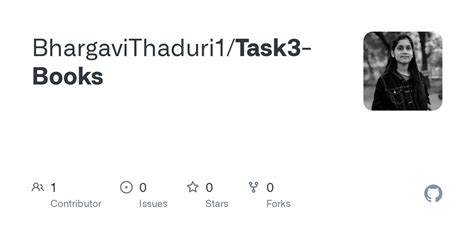 GitHub BhargaviThaduri Task Books