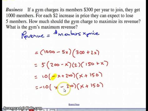 Free Quadratic Equation Word Problems Worksheet With Answers Download