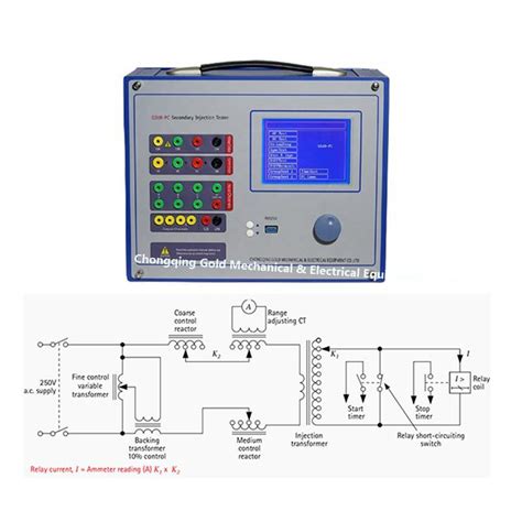 3 Phase Current Secondary Injection Relay Test Kit Relay Tester And