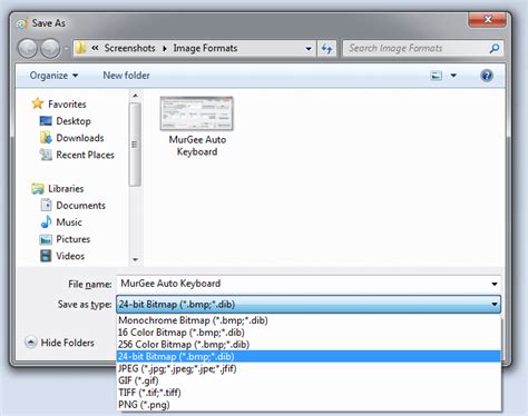 Screenshot File Format Screenshot