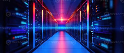 Massive Data Center With Multiple Security Layers And Advanced Visual Technology 59899834 Stock