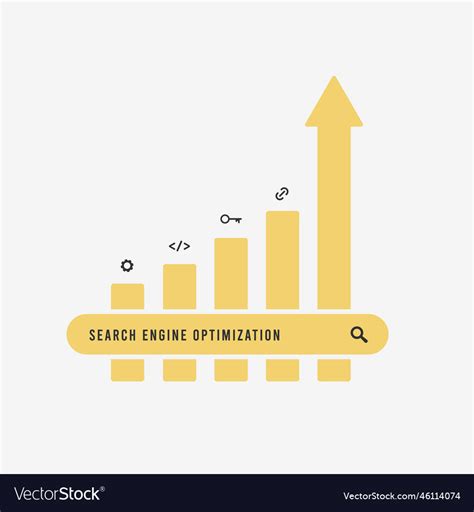 Seo Optimization Concept Search Bar Royalty Free Vector