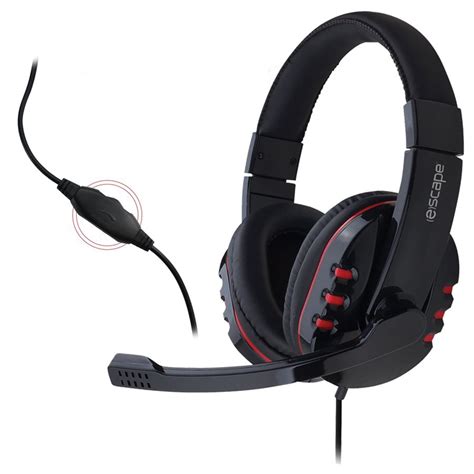 Escape Wired Stereo Gaming Headset Volume Control And Microphone