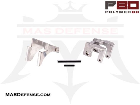 Polymer80 Pf Series Frame Rail Kit 80 Lower Receiver Single Stack G43 Fitment P80 Bkss Blk