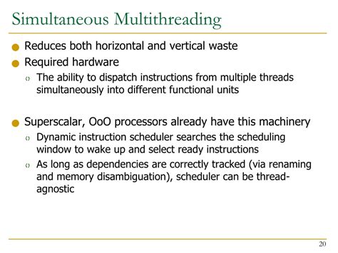 Ppt Advanced Multithreading In Computer Architecture Lecture
