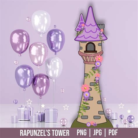 Rapunzels Tower Tangled Inspired Princess Tower Cartoon Character