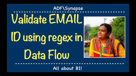 Adfsynapse Validate Email Id Using Regex In Data Flow Youtube