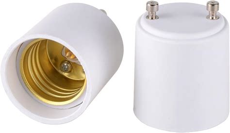 Onite 2pcs Gu24 To E26 E27 Adapter For Led Bulb Gu24 To Medium Base Converts Your Pin Base