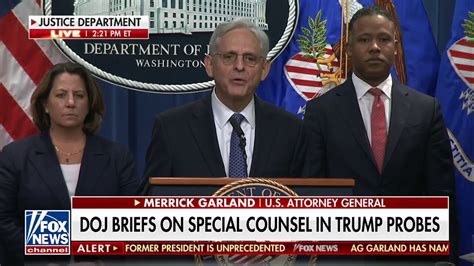 Ag Garland Announces Special Counsel To Investigate Trump Fox News Video